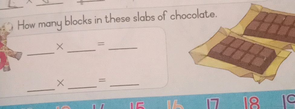 How many blocks in these slabs of chocolate.