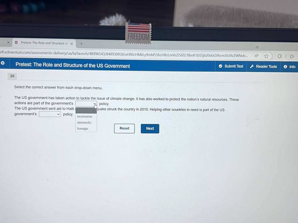 Select the correct answer from each | StudyX