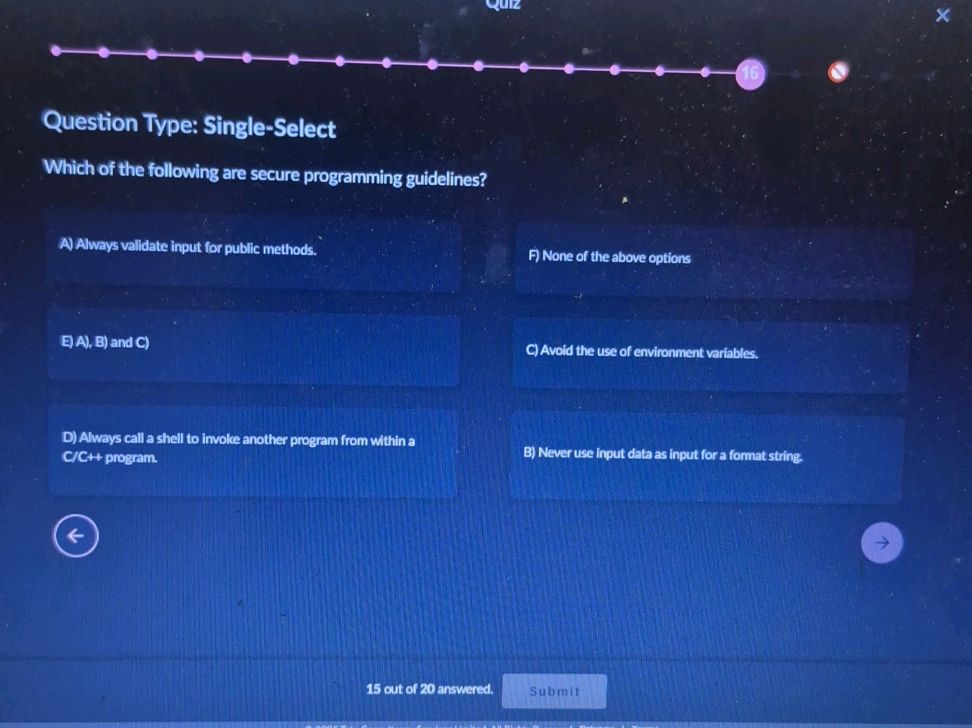 Which of the following are secure | StudyX