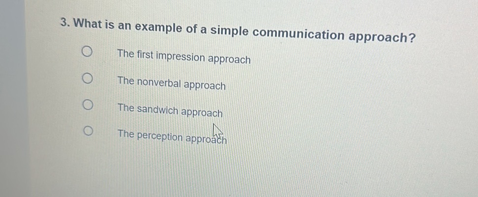What is an example of a simple communication
