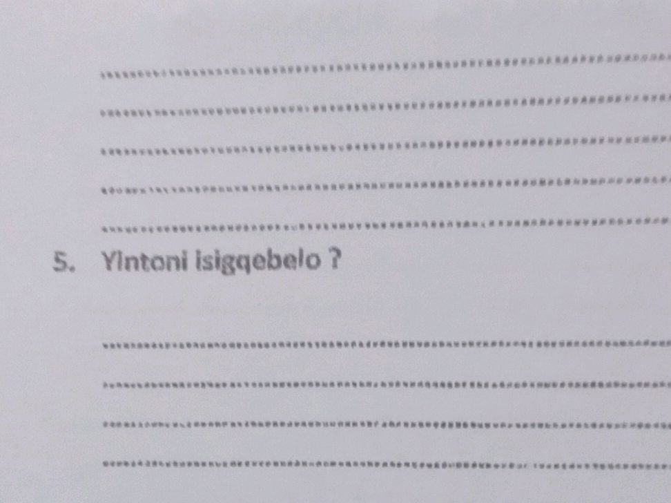 Yintoni isigqebelo?