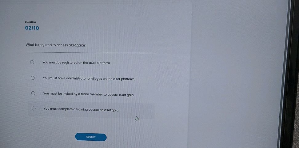What is required to access axet.gaia? You | StudyX