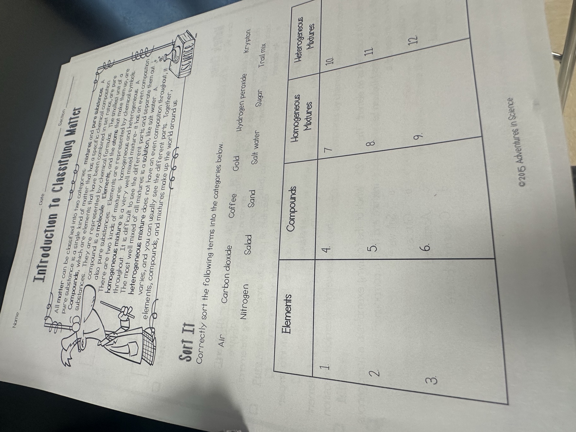 All matter can be classified into two | StudyX
