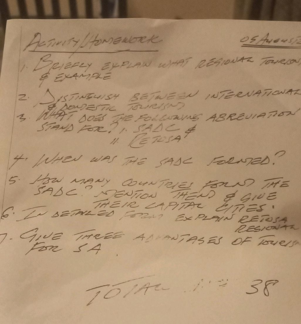 1. Briefly explain what regional tourism | StudyX