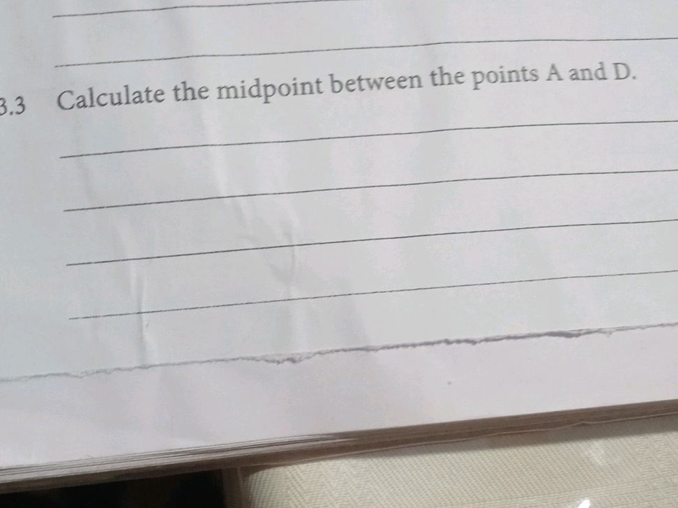 3. Calculate the midpoint between the | StudyX