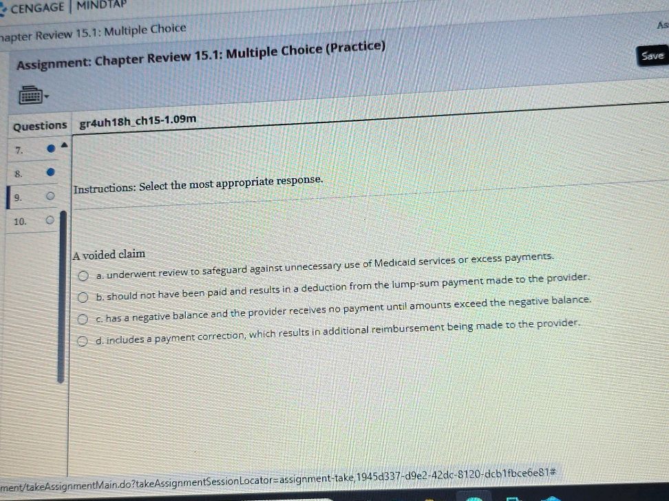 Instructions: Select the most appropriate | StudyX