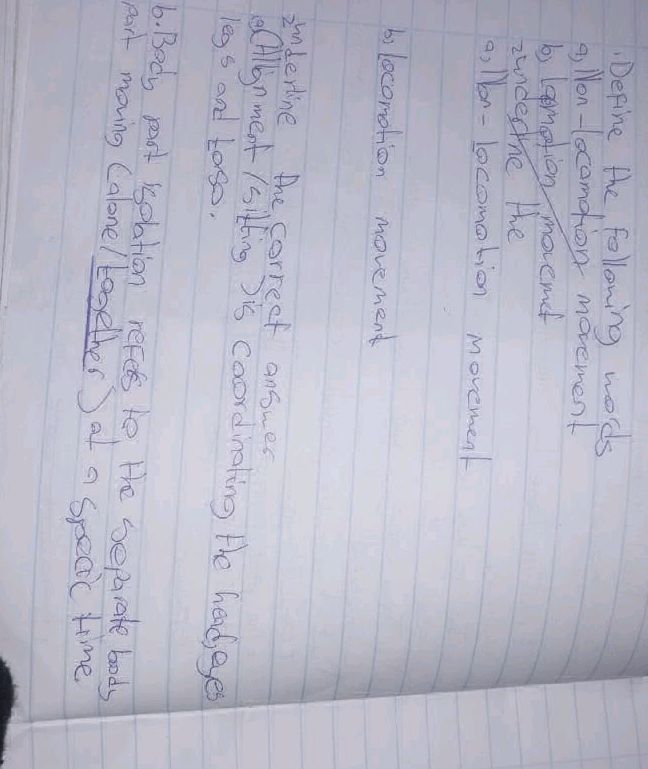 Define the following words a) | StudyX