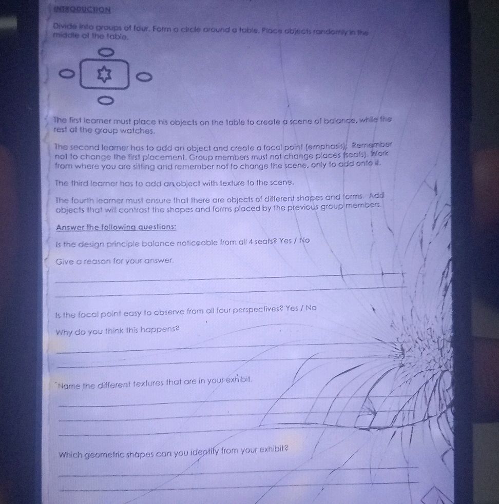 INTRODUCTION Divide into groups of four. | StudyX