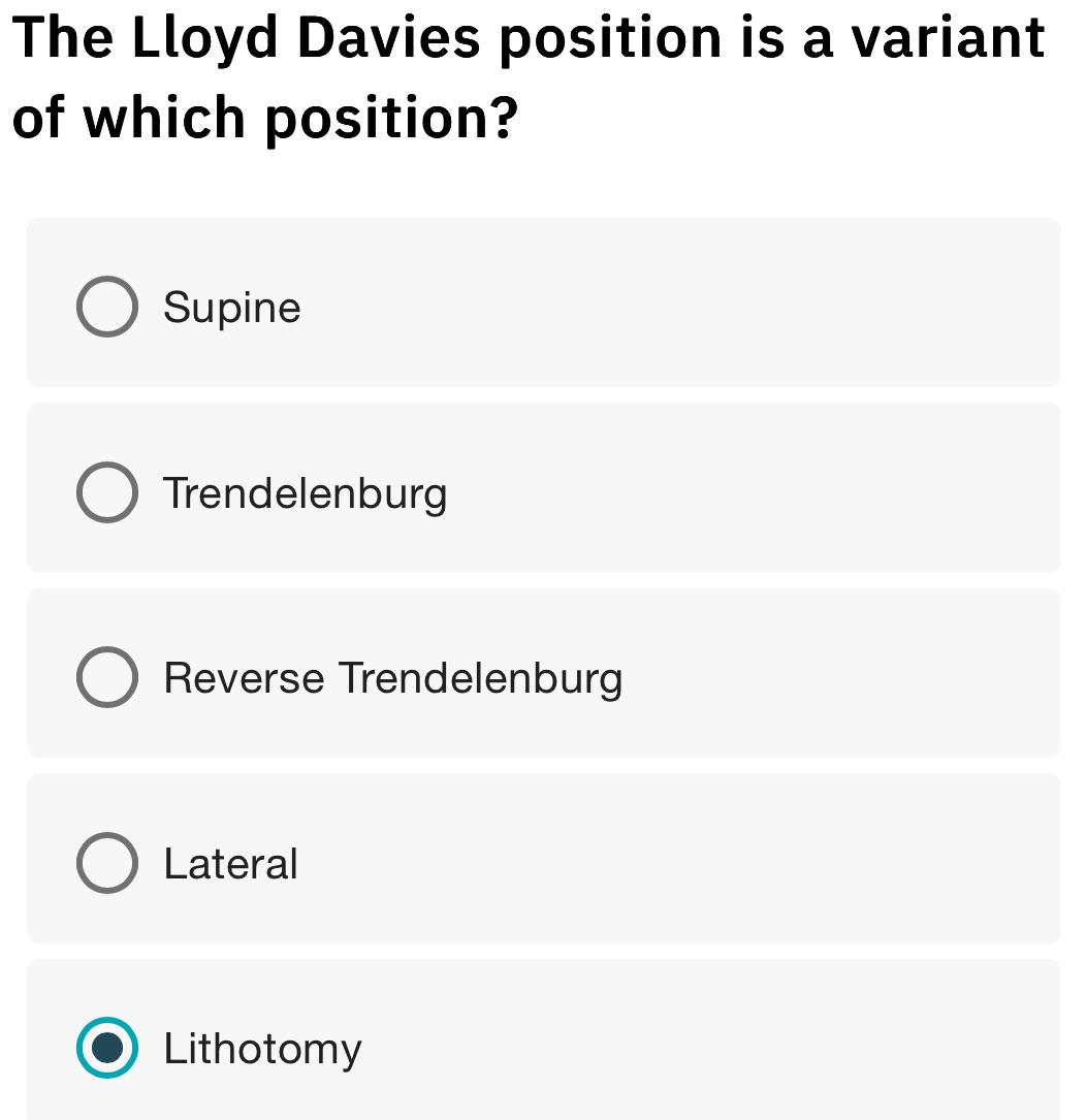 The Lloyd Davies position is a variant of | StudyX