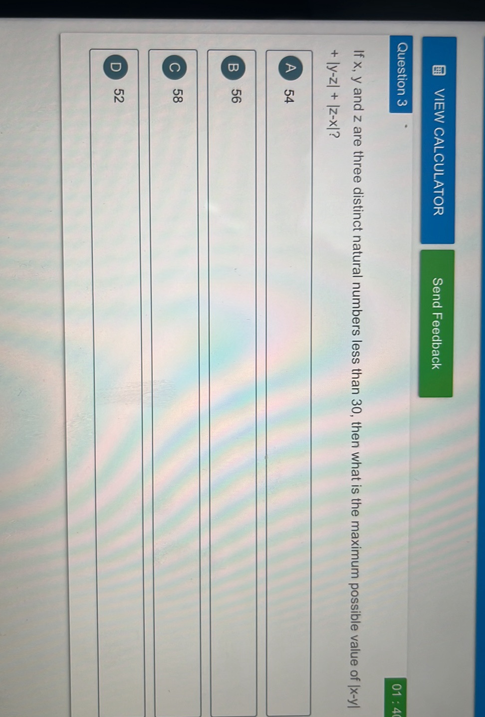 If x, y and z are three distinct natural | StudyX