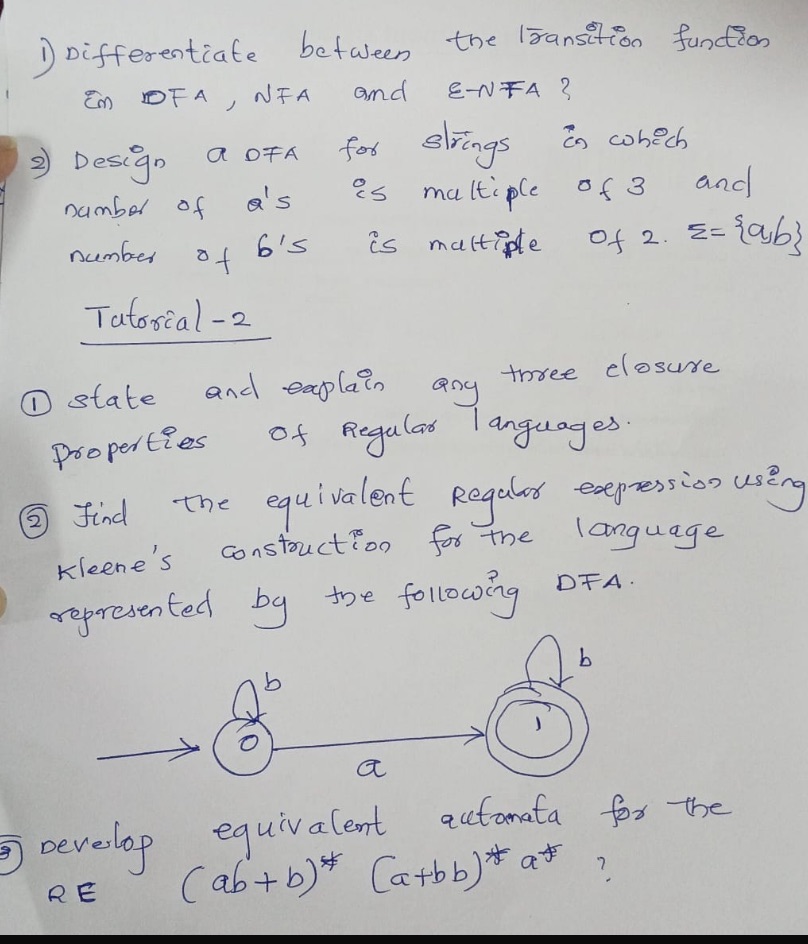 1) Differentiate between the Transition | StudyX