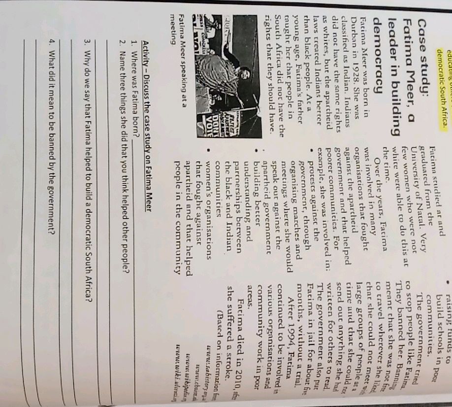 Activity - Discuss the case study on Fatima
