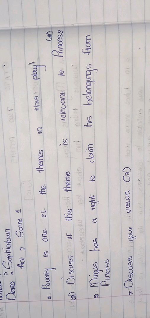 Dama: Sophiatown Act 2 Scene 1 2. Poverty | StudyX