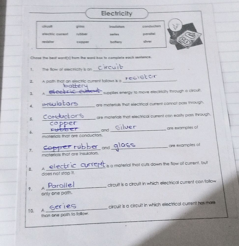 Electricity circuit glass insulators | StudyX