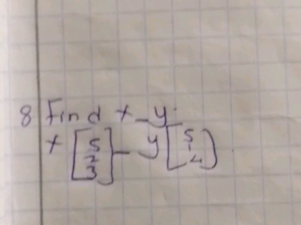 Find x + y in Vector Equation | StudyX