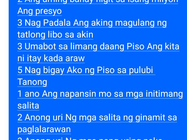 Ang presyo 3 Nag Padala Ang aking magulang | StudyX