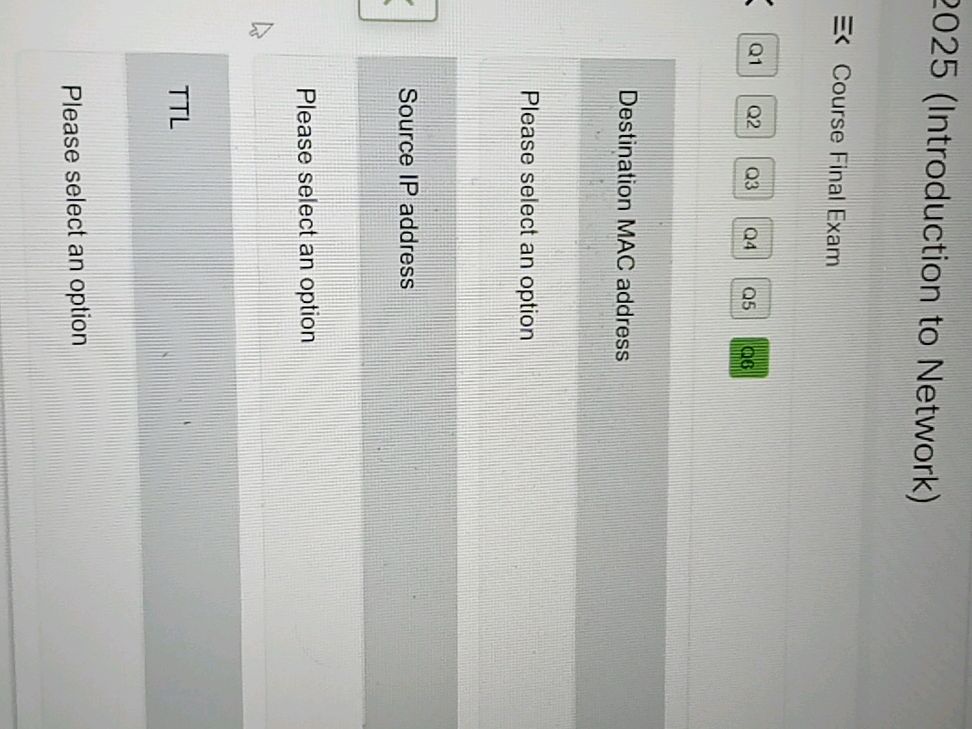 Destination MAC address Please select an