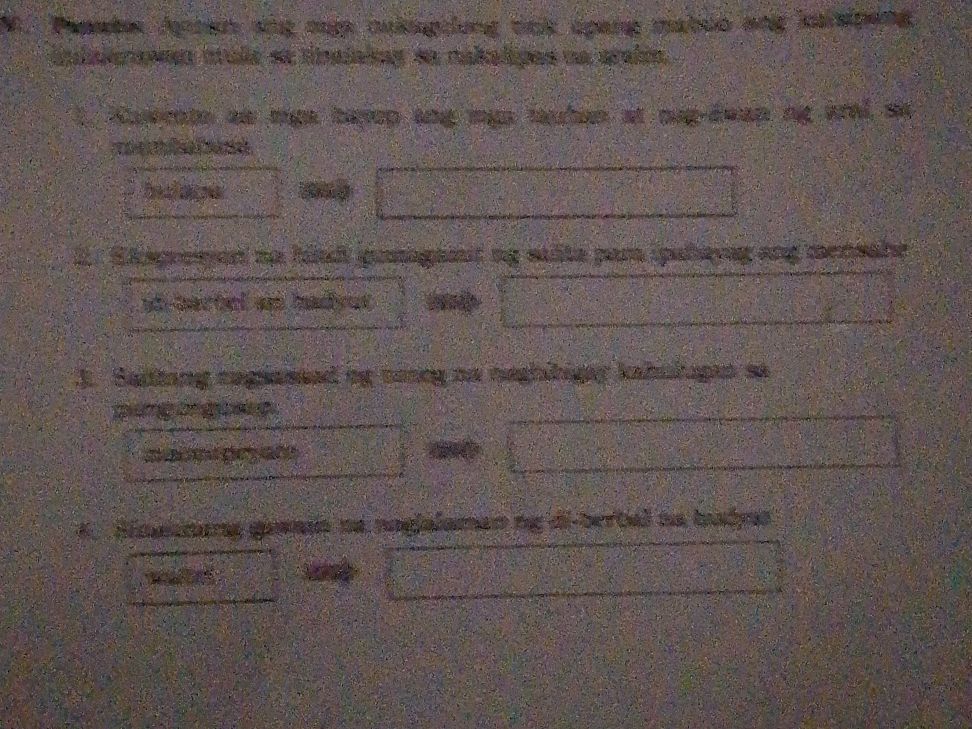 1. Kusog sa mga butang ang tauban at | StudyX