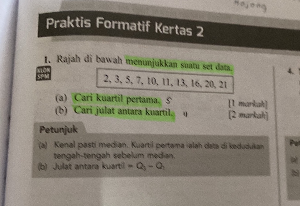 1. Rajah di bawah menunjukkan suatu set | StudyX