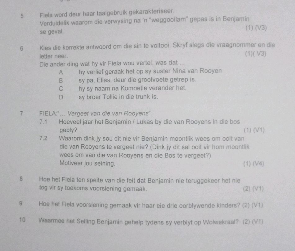 6. Kies die korrekte antwoord om die sin te | StudyX