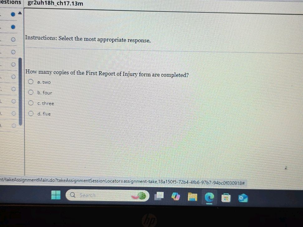 Instructions: Select the most appropriate | StudyX