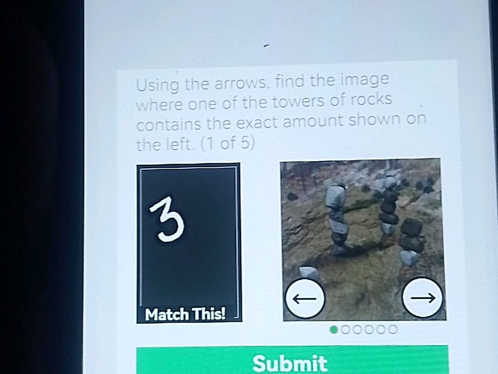 Using the arrows, find the image where one | StudyX
