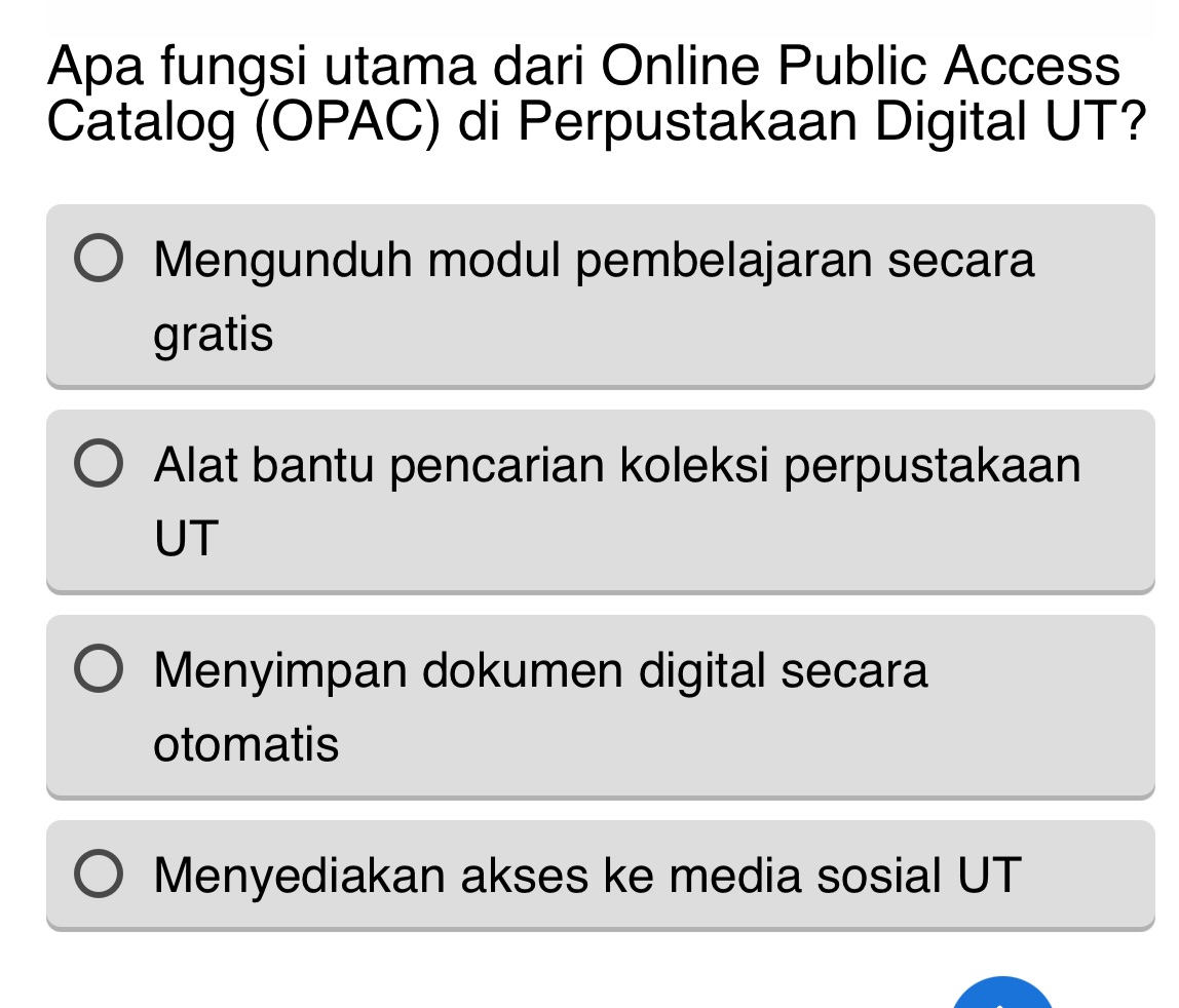 Apa fungsi utama dari Online Public Access | StudyX