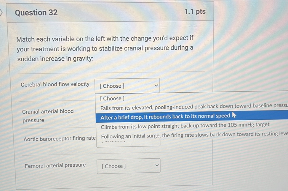 Match each variable on the left with the | StudyX