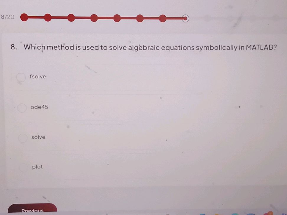 8. Which method is used to solve algebraic | StudyX