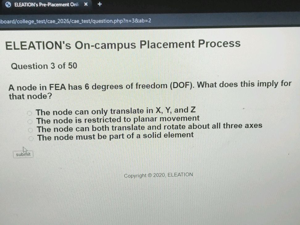 ELEATION's Pre-Placement Onli