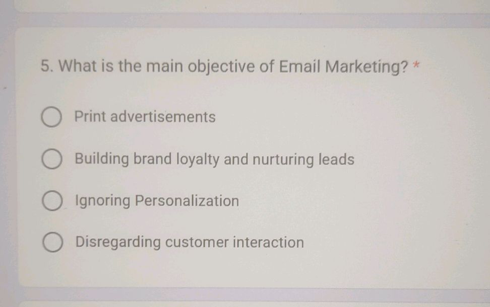 5. What is the main objective of Email | StudyX