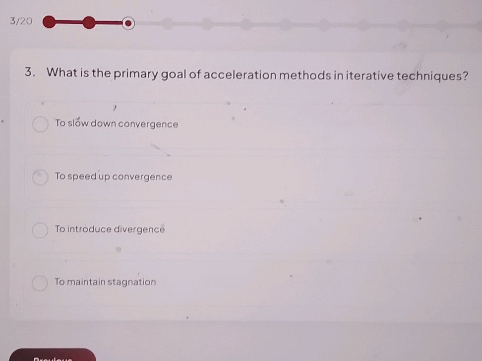 What is the primary goal of acceleration