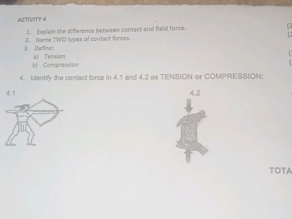 1. Explain the difference between contact | StudyX