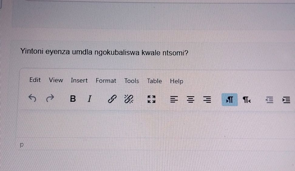 Yintoni eyenza umdla ngokubaliswa kwale
