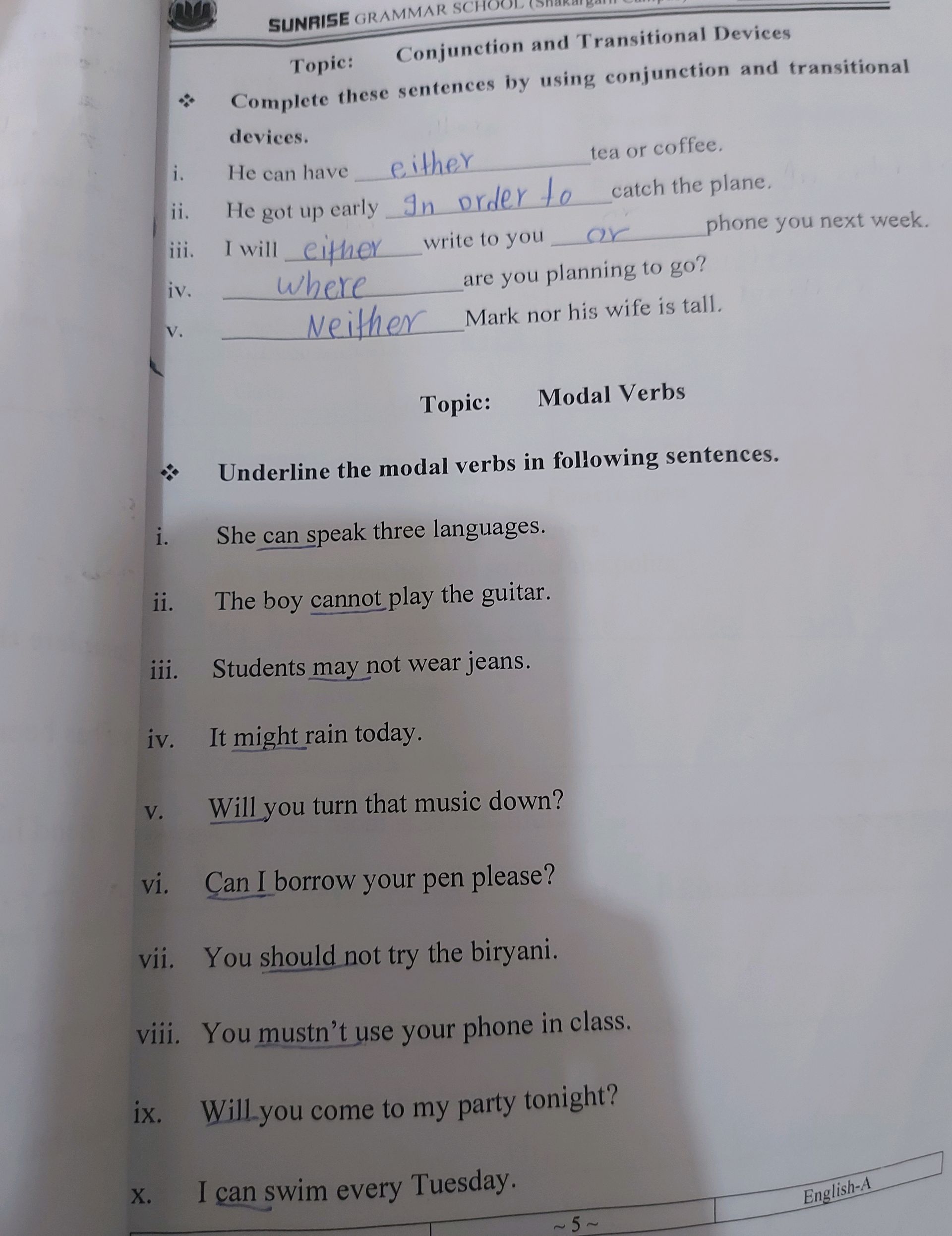 Complete these sentences by using | StudyX