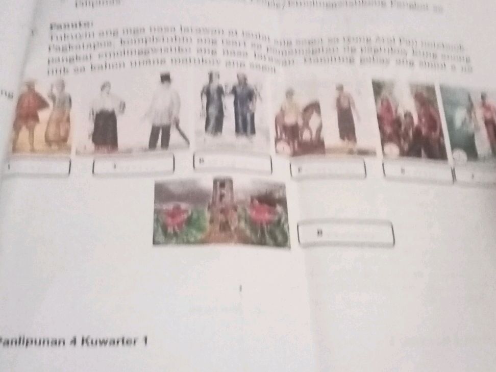 Tukuyin ang mga nasa larawan at itala kung | StudyX