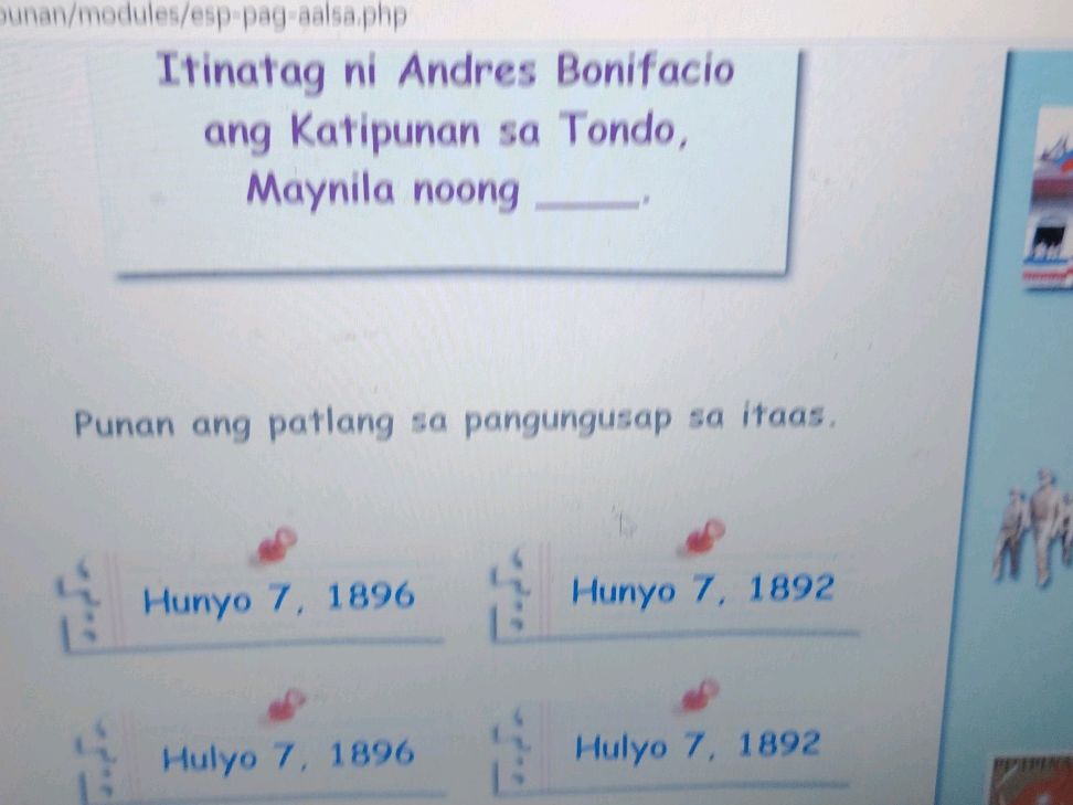 Itinatag ni Andres Bonifacio ang Katipunan