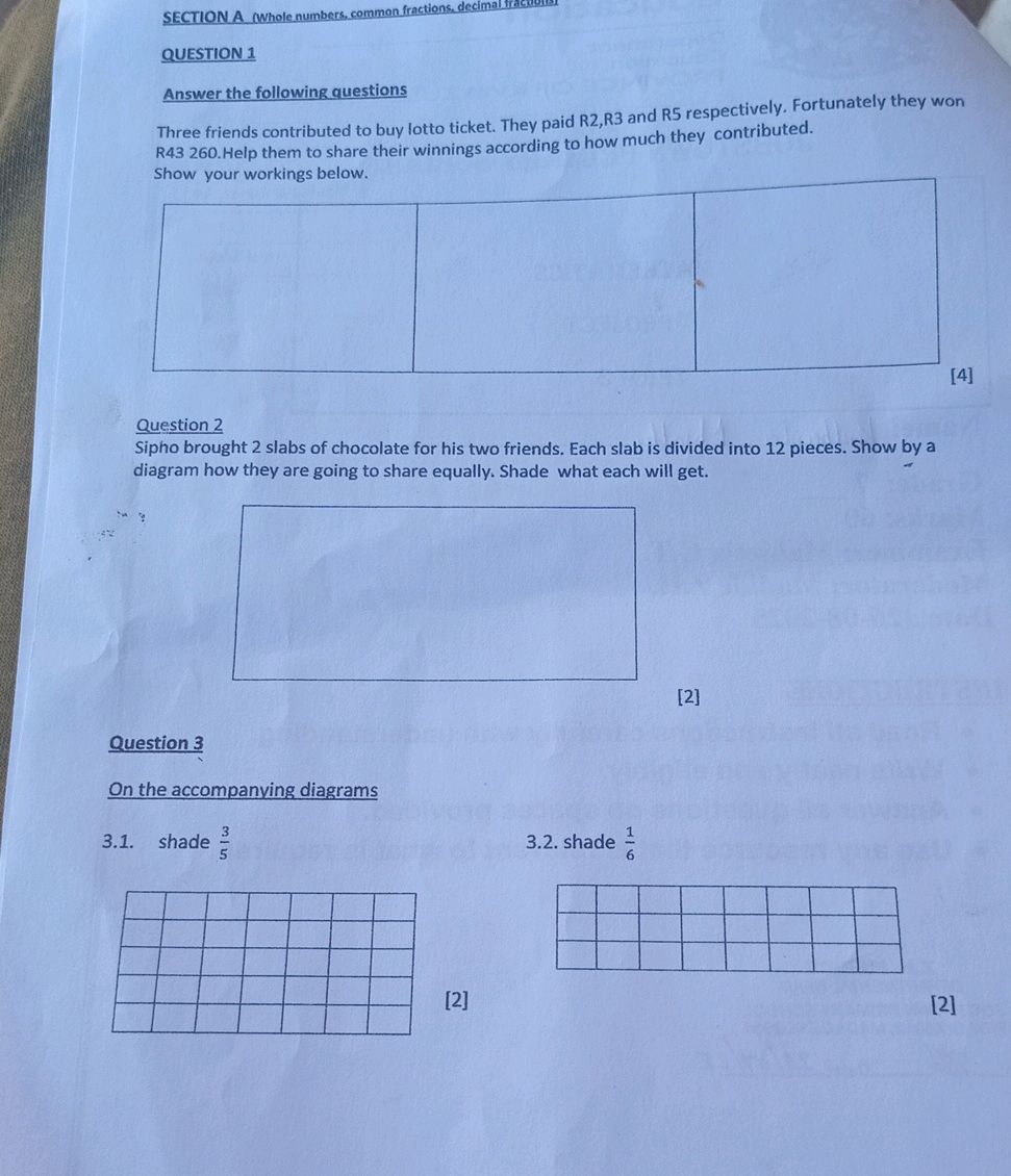 Question 1 Answer the following questions | StudyX