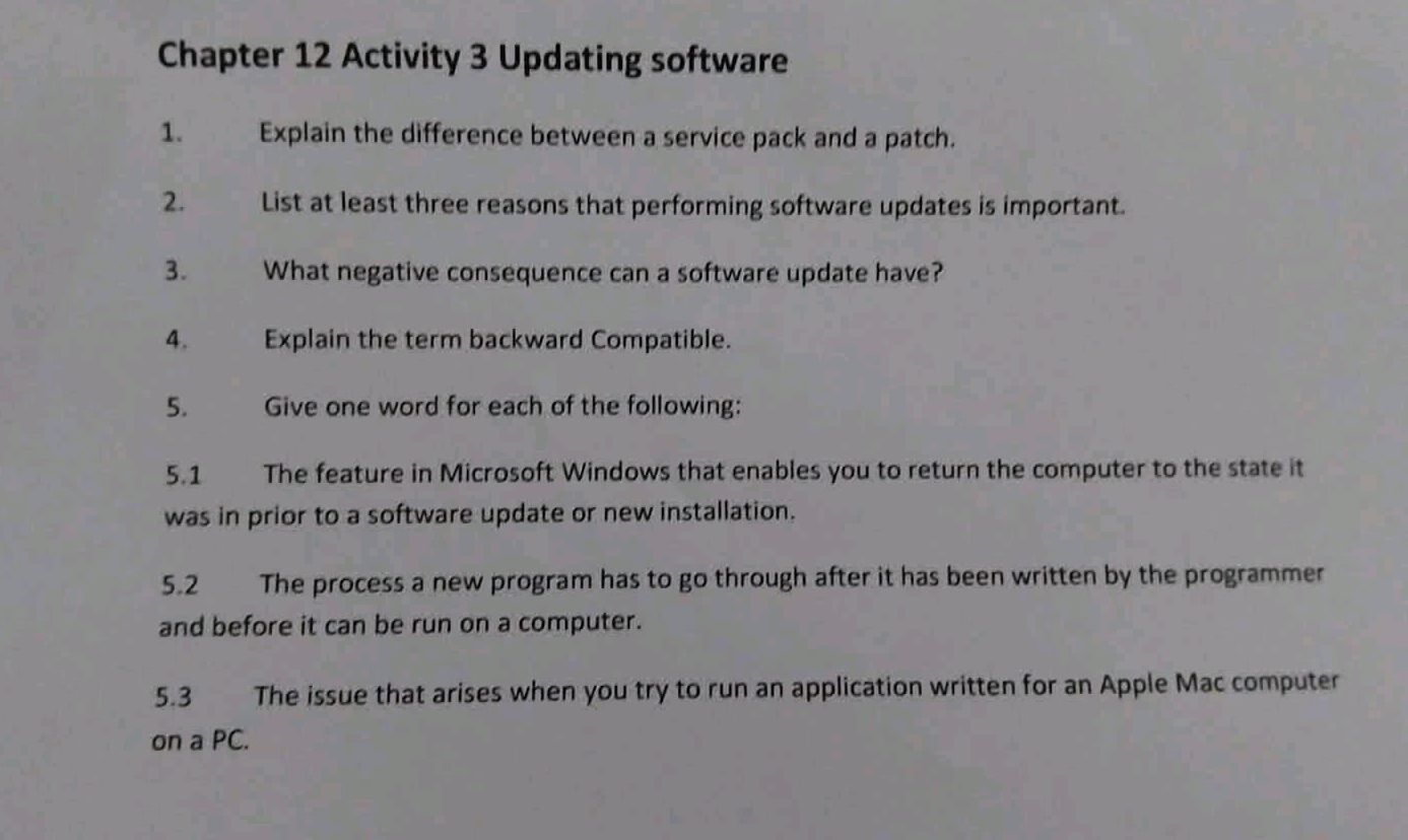 1. Explain the difference between a service | StudyX