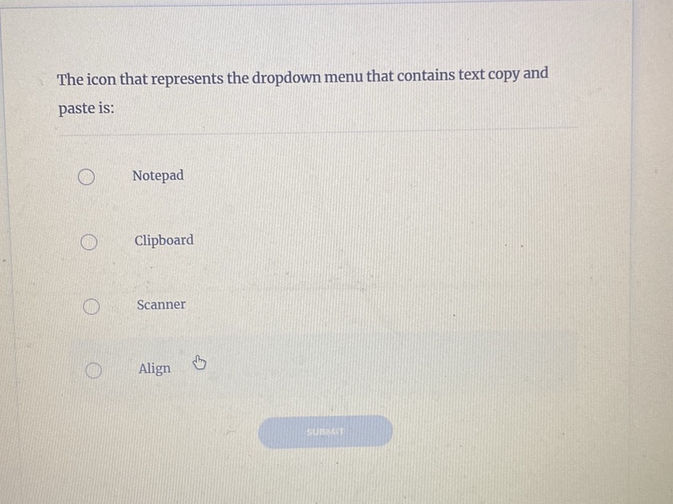 The icon that represents the dropdown menu