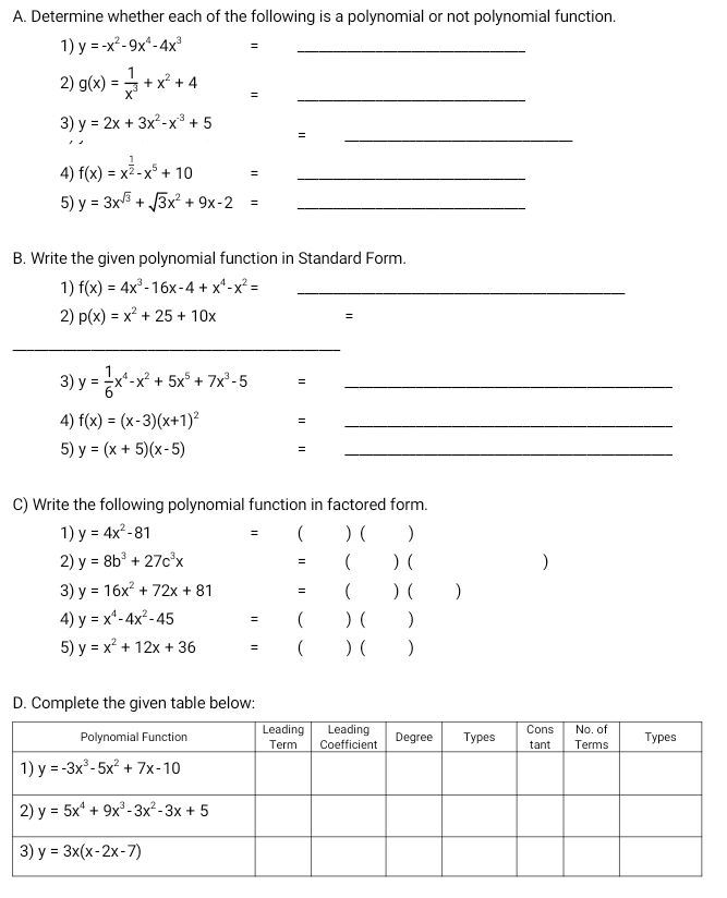 A. Determine whether each of the following | StudyX