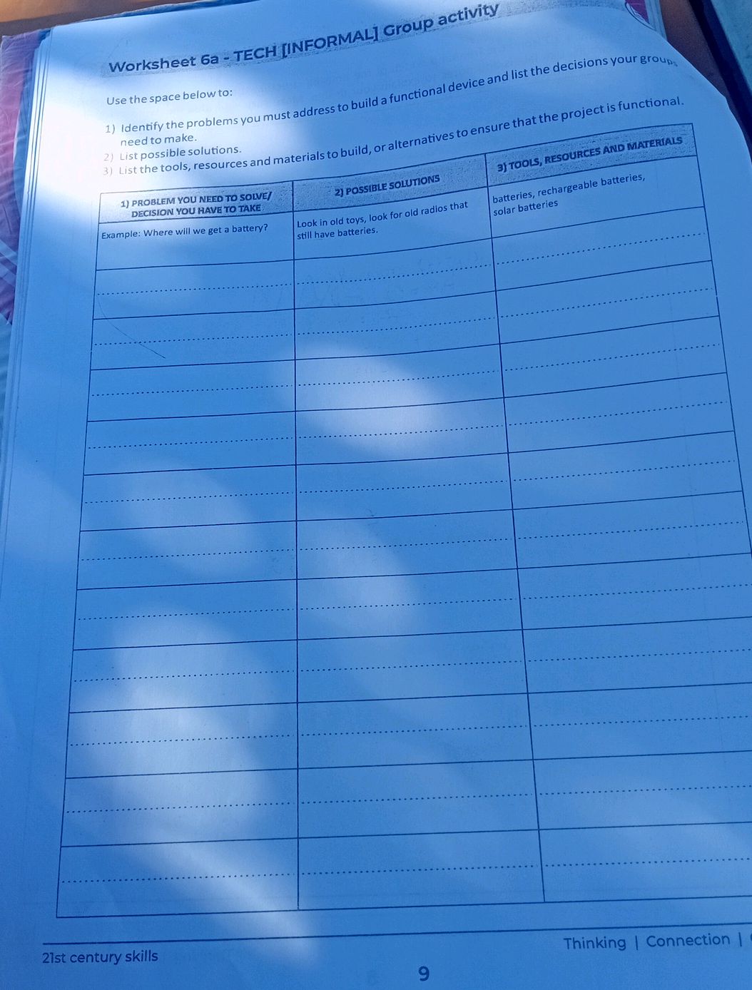 Worksheet 6a - TECH [INFORMAL] Group | StudyX