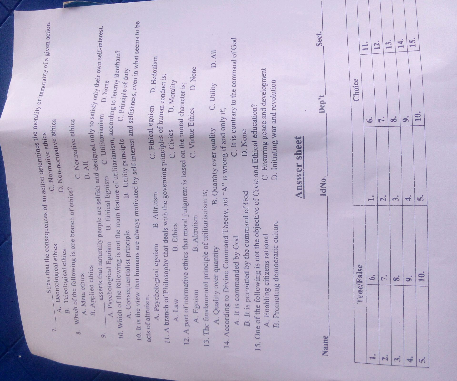 7. Stress that the consequences of an action | StudyX