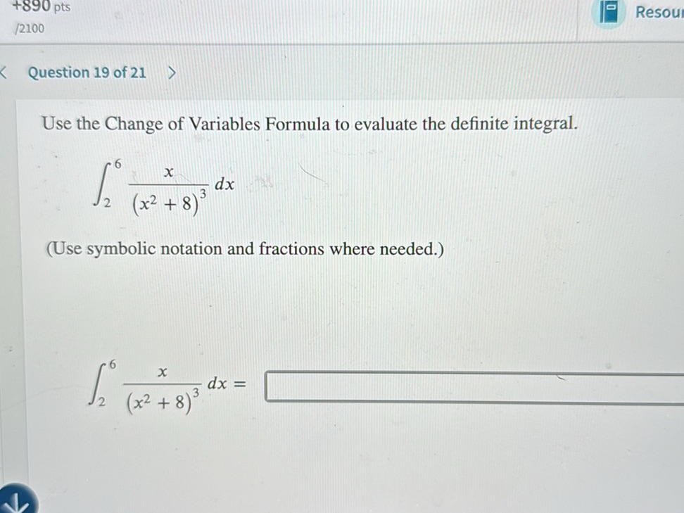 Use the Change of Variables Formula to | StudyX