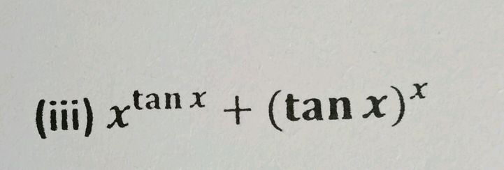 Derivative of x^(tan x) + (tan x)^x