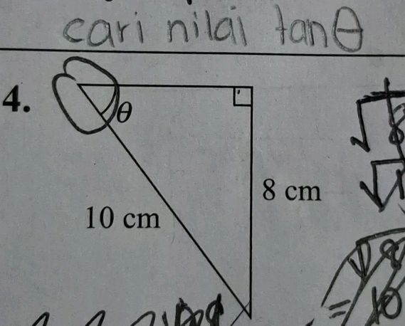Trigonometry: Find tan θ