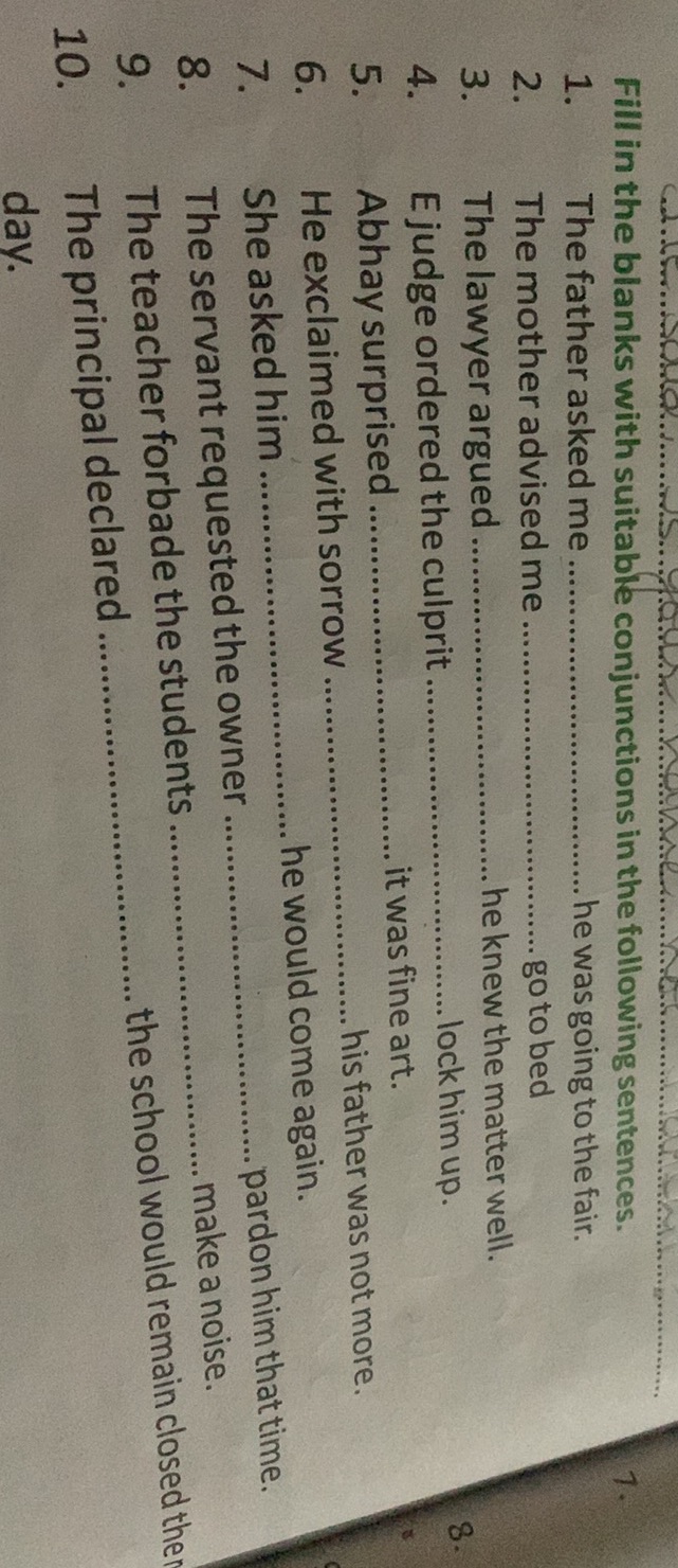 Fill in the blanks with suitable | StudyX