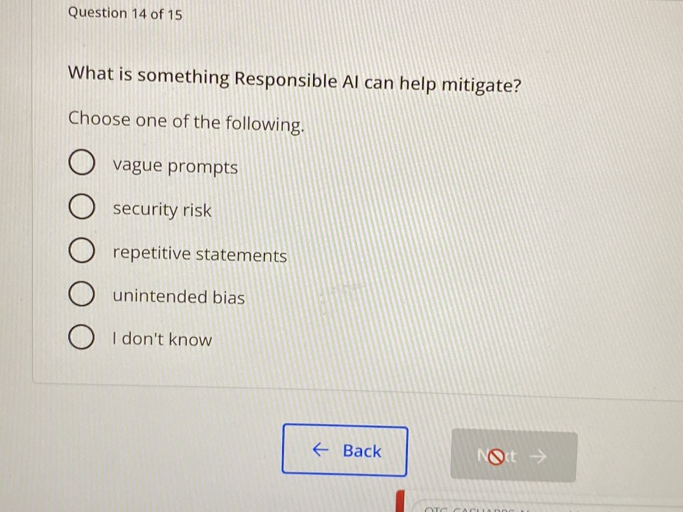Question 14 of 15 What is something | StudyX