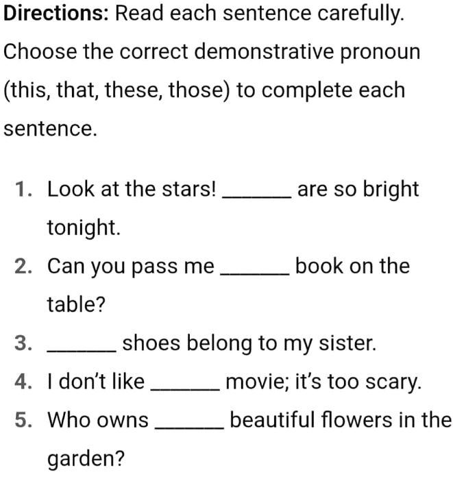 Directions: Read each sentence carefully. | StudyX