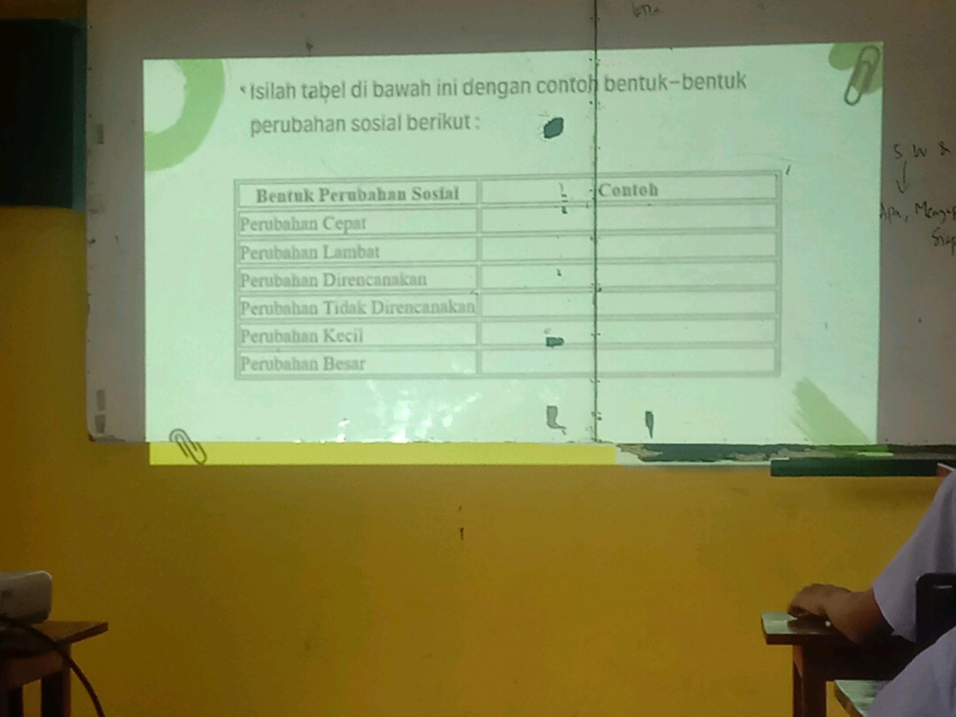 *Isilah tabel di bawah ini dengan contoh | StudyX